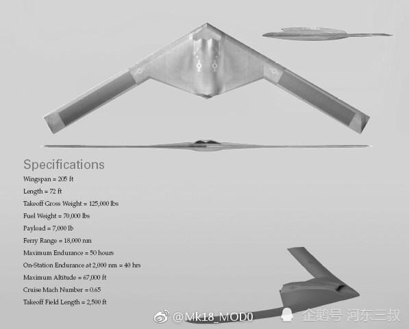 美军绝密，RQ-180隐形无人机真身被拍，比全球鹰大一倍_腾讯新闻