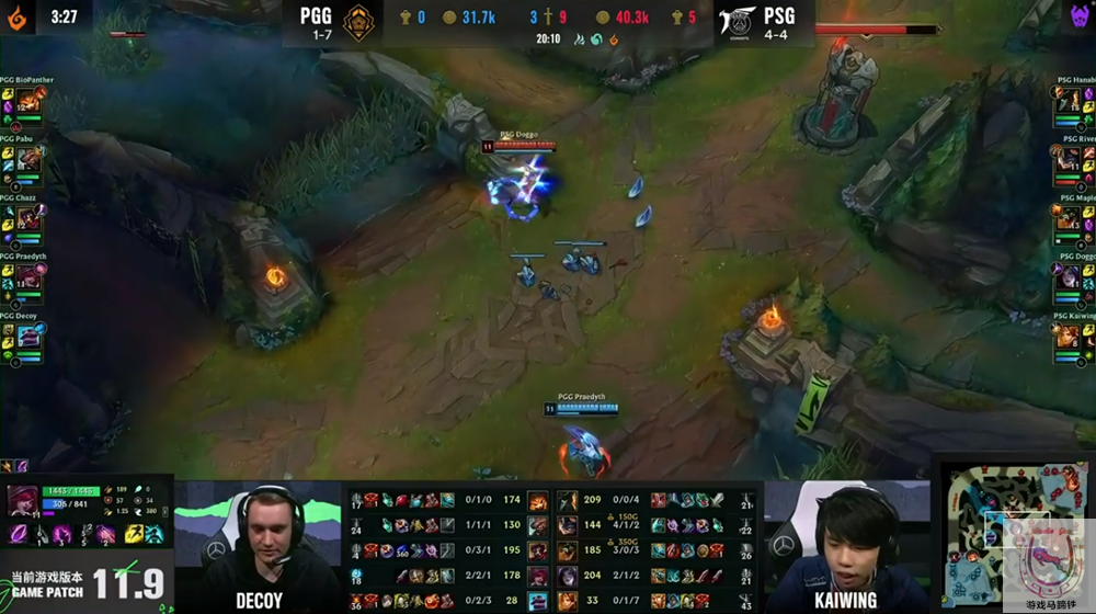 PSG击败PGG晋级淘汰赛！RNG和DK都不想打的对手_腾讯新闻