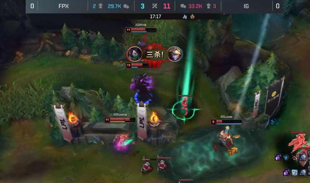 Rookie阿卡丽发威，IG爆冷战胜FPX，GimGoon揭晓败北原因_腾讯新闻