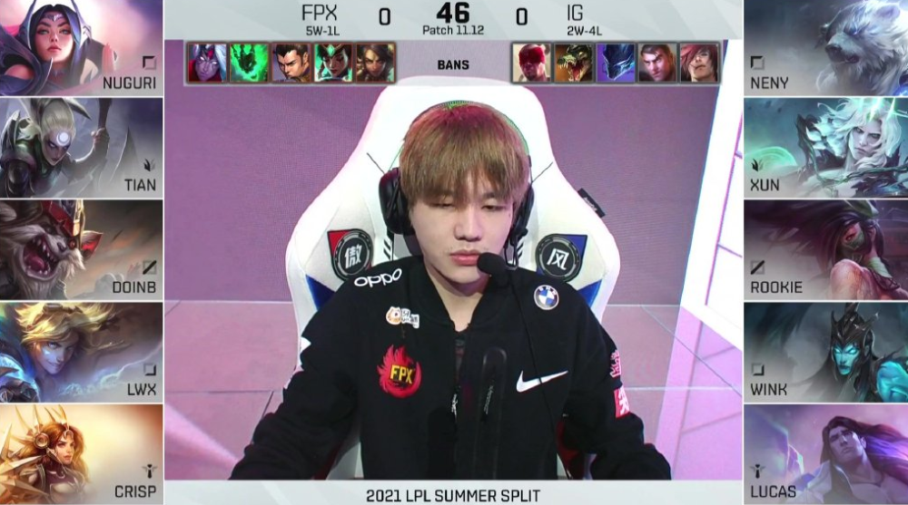 Rookie阿卡丽发威，IG爆冷战胜FPX，GimGoon揭晓败北原因_腾讯新闻