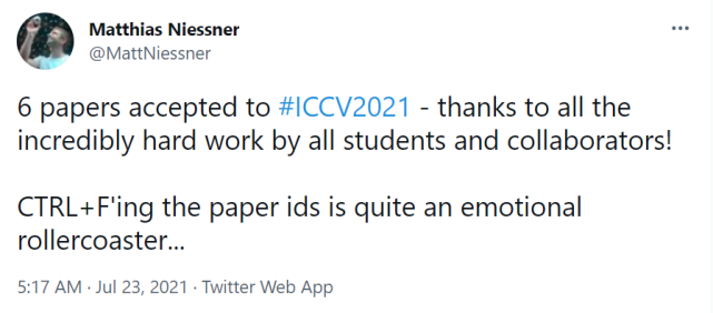 接收率25.9％，ICCV 2021接收论文列表放出，你中了吗？_腾讯新闻