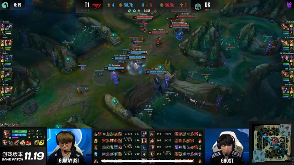 DK在S11首败诞生了！T1祭出亚索，Faker完美克制ShowMaker_腾讯新闻