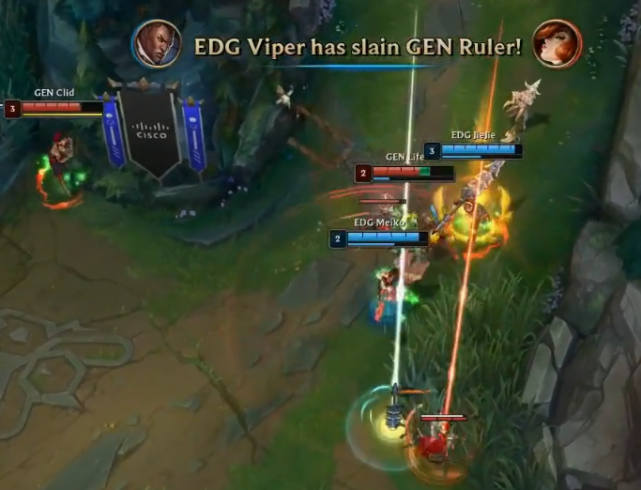 S11半决赛：EDG 1-0 GEN，圣枪哥武器偷家，EDG先下一城_腾讯新闻