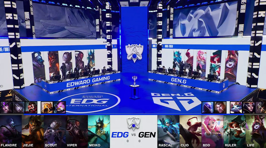 S11半决赛：EDG 1-0 GEN，圣枪哥武器偷家，EDG先下一城_腾讯新闻
