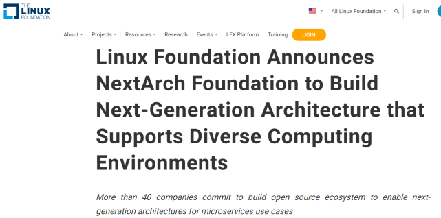 Linux 基金会宣布成立 NextArch Foundation 下一代架构基金会_腾讯新闻