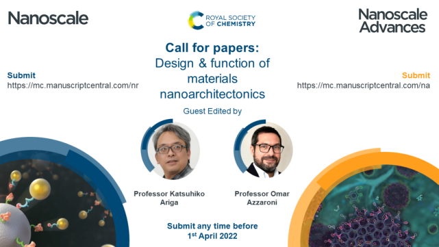 Nanoscale＆Nanoscale Adv.联合邀稿：材料纳米构建的设计与功能，欢迎投稿_腾讯新闻