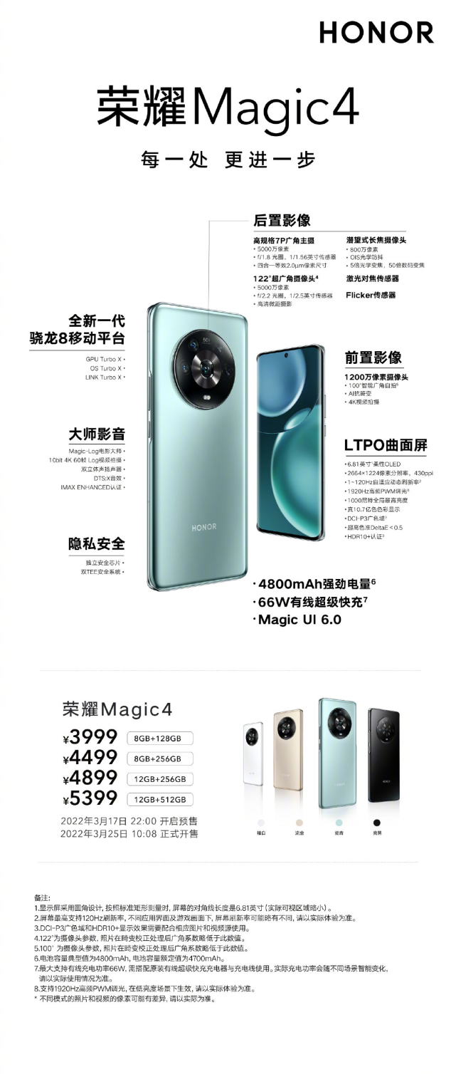 3999元起，荣耀Magic4系列正式发布_腾讯新闻