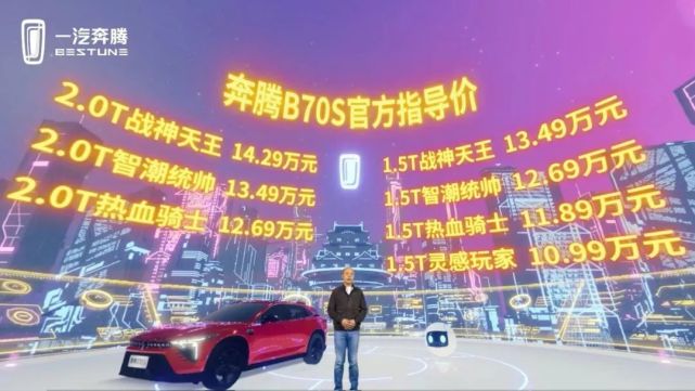 奔腾B70S：Z世代等待的轿跑SUV，重新定义奔腾的用户体验｜汽智_腾讯新闻
