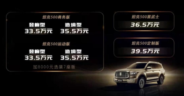 坦克500正式上市，3.0T 9AT 非承载式车身能助其破圈儿吗？｜聚侃_腾讯新闻