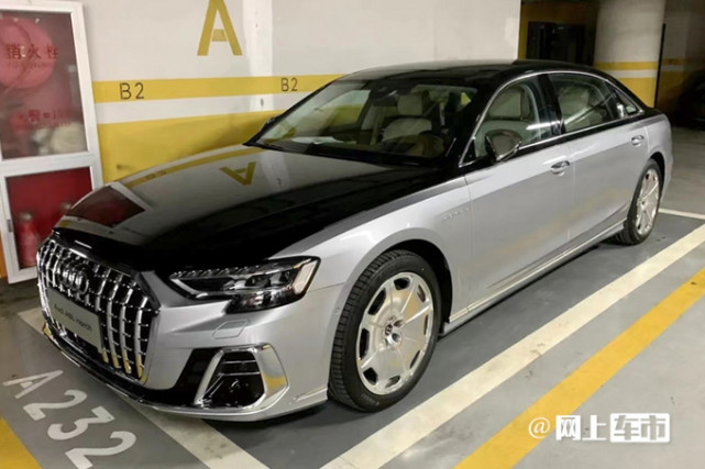 奥迪新A8L大幅加长！3.0T＋双色车身，130万起，比S级迈巴赫还帅_腾讯新闻