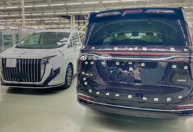 一汽首款插混MPV 红旗HM9 PHEV谍照曝光_腾讯新闻
