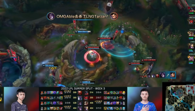 OMG击败LNG拿下首胜，Able成救世主，张导：跟过UZI的都会卡莎_腾讯新闻