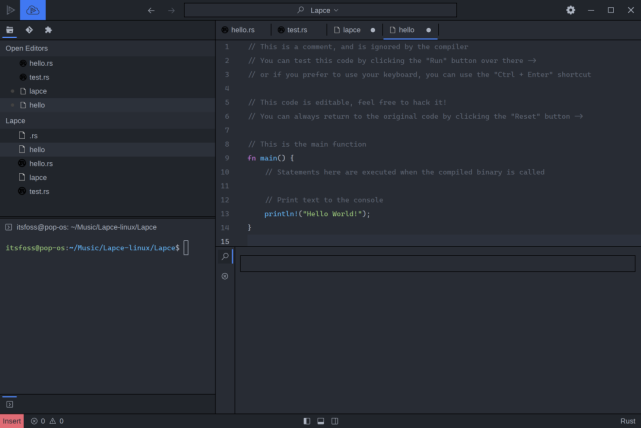 Lapce：一个开发中的快速、轻量级的开源代码编辑器｜Linux 中国_腾讯新闻
