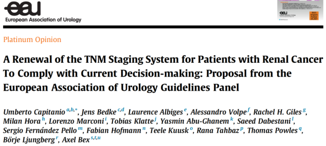 EUR UROL｜欧洲泌尿外科学会提出新的肾癌TNM分期建议_腾讯新闻