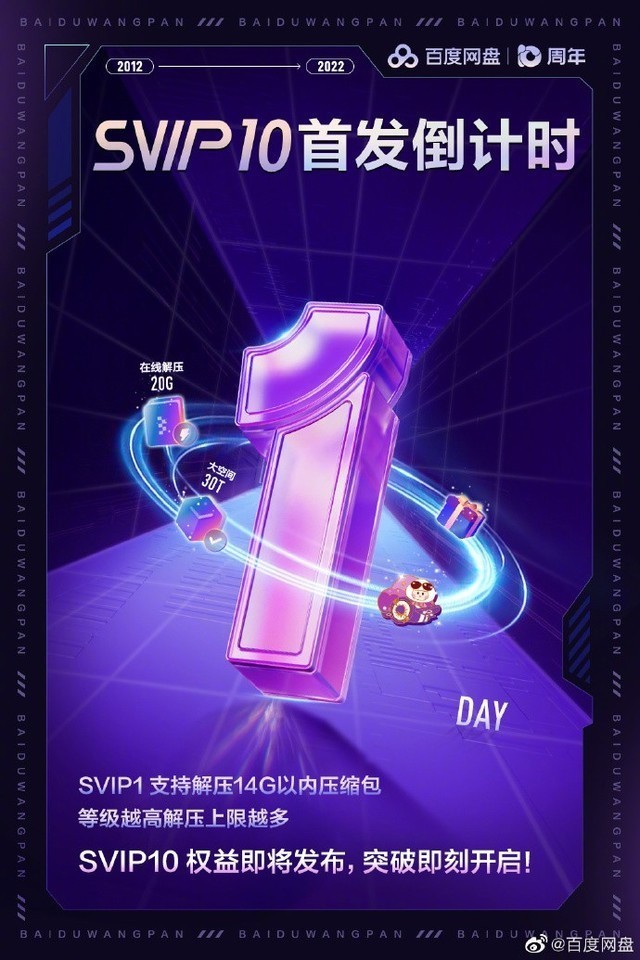 最高SVIP10＋30T！百度网盘用户体系更新_腾讯新闻