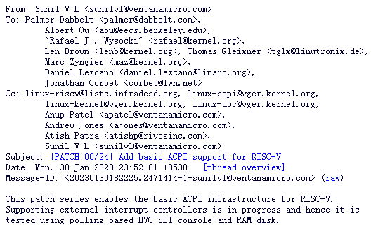 RISC-V for Linux 已获得基础 ACPI 支持补丁_腾讯新闻