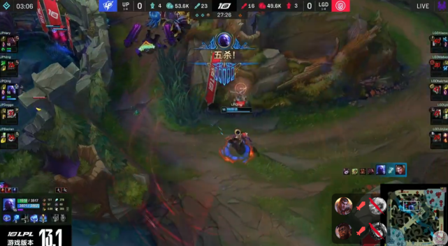 UP双5杀击败LGD收获第二胜！Ning连拿2局MVP_腾讯新闻