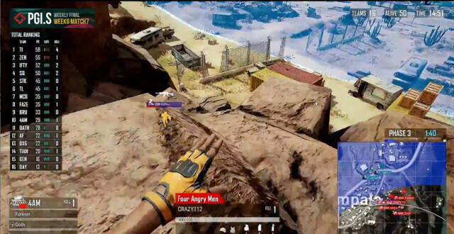 PUBG：PGIS最后一周4AM终于找回感觉，14杀吃鸡收获门票_腾讯新闻