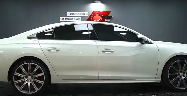 标致2022款508L谍照曝光！战斗风拉满换新LOGO，9月上市_腾讯新闻