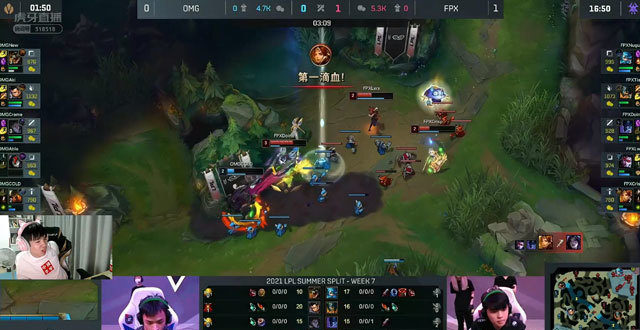 FPX完胜OMG！Lwx掏出VN的冠军皮肤，Letme调侃：有内味了_腾讯新闻