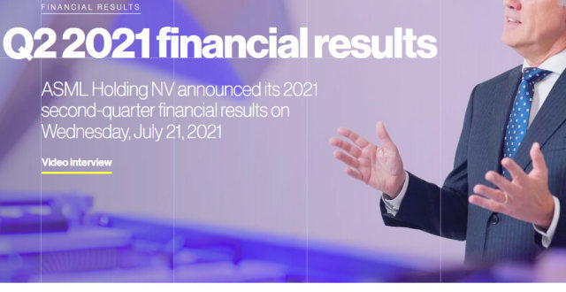 资讯丨ASML公布Q2财报，全新光刻机已出货_腾讯新闻