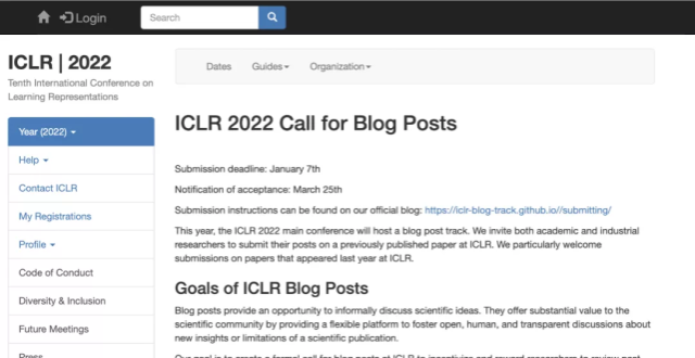 博客文章也能中顶会：ICLR 2022开设博客投稿通道_腾讯新闻