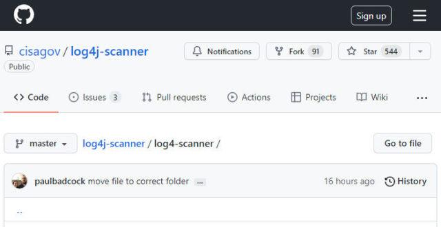 CISA发布Apache Log4j漏洞扫描器 以筛查易受攻_腾讯新闻
