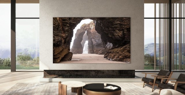 CES2022：三星89寸MicroLED电视 无边框高音质_腾讯新闻