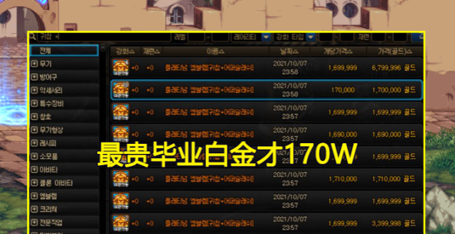 DNF：白金徽章改后现奇观！拍卖1个200W不到，但国服实装渺茫_腾讯新闻