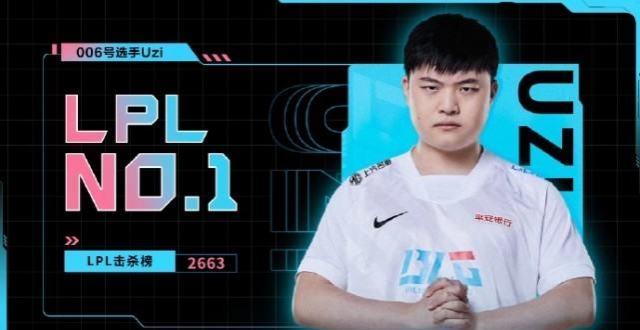 总击杀数2663！UZI超越Rookie再次登顶LPL击杀榜_腾讯新闻
