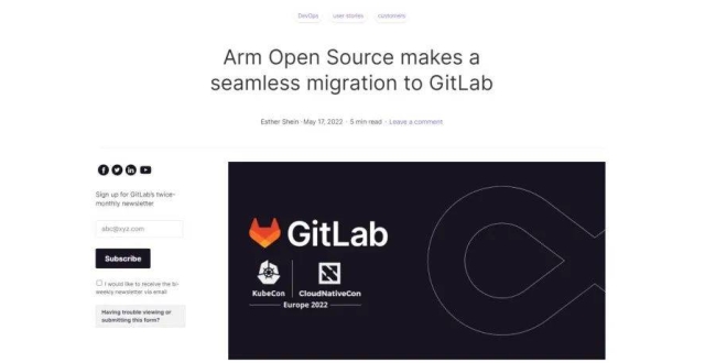 从 GitHub到GitLab，半导体巨头 Arm 更换阵营的 5 大理由！_腾讯新闻
