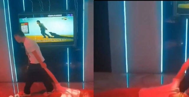 两男子ktv突发奇想整活，模仿mv动作，网友笑喷：让你模仿没让你超越！_腾讯新闻