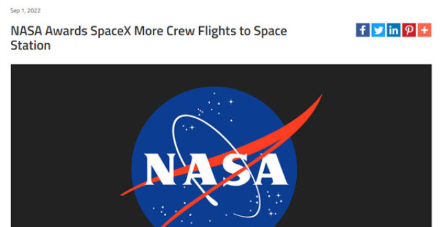 马斯克乐开花了 SpaceX拿到来自NASA 14亿美元大单_腾讯新闻