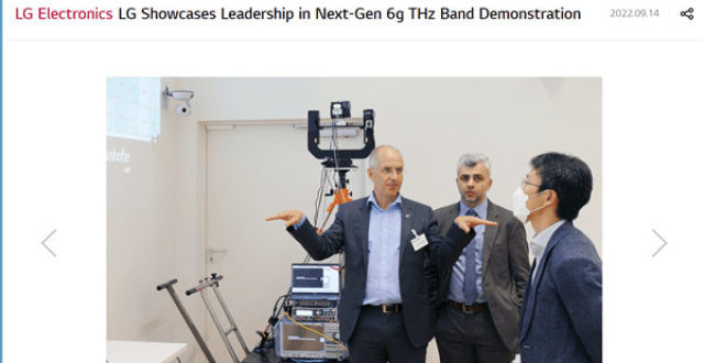 实现6G THz数据无线传输与接收 LG成功测试_腾讯新闻