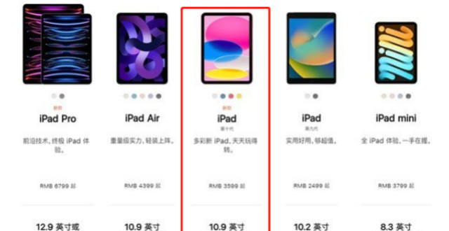 苹果iPad 10平板发布：3599元 改为Type-C接口 取消Home键_腾讯新闻