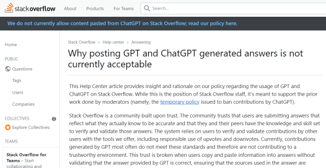 Stack Overflow 新规：禁止 ChatGPT 回答问题，违者最多封 30 天_腾讯新闻