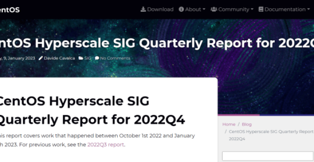 CentOS Hyperscale SIG 发布 2022 Q4 报告_腾讯新闻