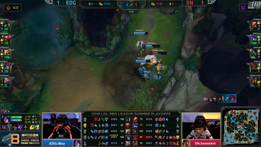 7时已到，jinoo碾压maple成为大魔王，EDG拿下赛点