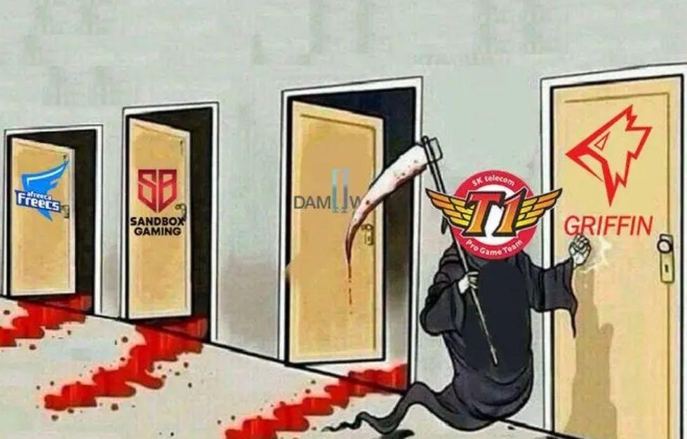 SKT一穿四图火了，GRF气势不减出新番，霸气回应决赛见