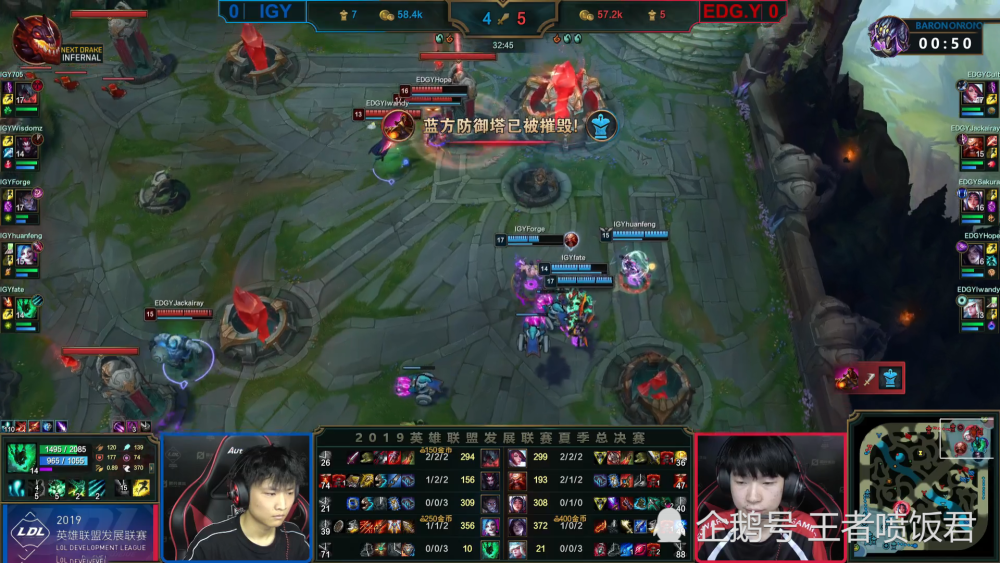 IGY击败EDGY，蕉太狼带队四打五拿下胜利，LDL代练实锤