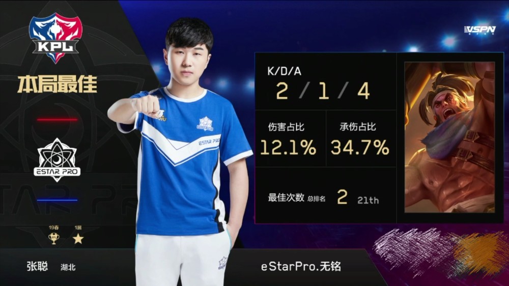 KPL：eStarPro3：2胜Hero，诺言采访喊话AG