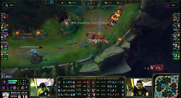 Huni兰博力压鳄鱼，孙哥四杀卡莎发挥出色助CG拿到赛点