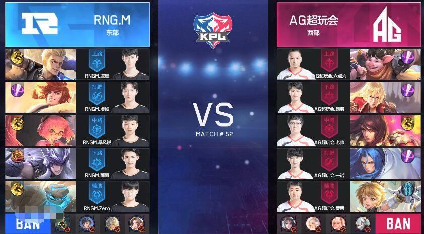 AG超玩会三惩戒阵容节奏碾压RNG.M，11分钟推掉水晶。