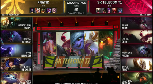 FNC下路双人组盖伦猫咪登场，李哥超神小炮助SKT拿到开门红