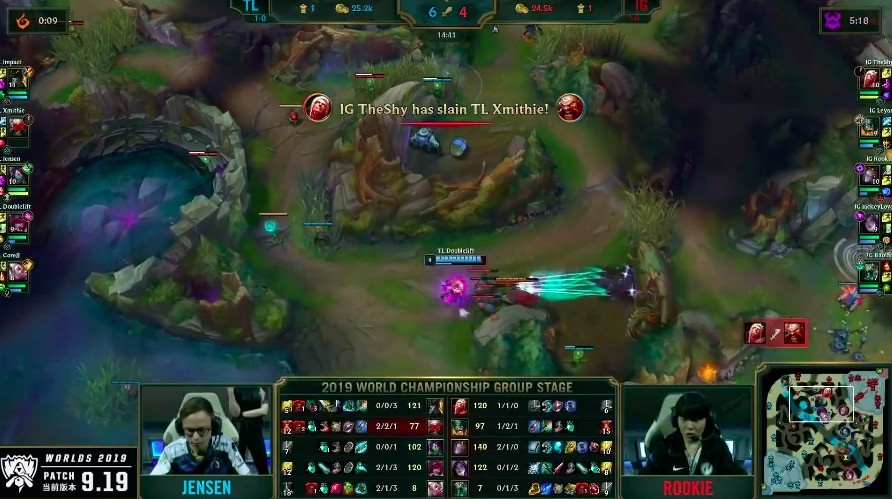 英雄联盟S9：TheShy吸血鬼有说法 发育到30分钟 直接打卡下班