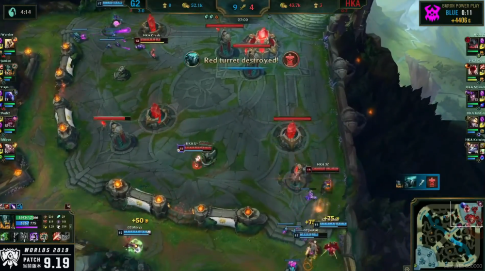 英雄联盟S9：G2 vs HKA第二个出线名额确定，实力强劲让人佩服！