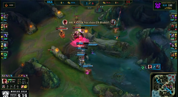 C9为打野艾克正名，HKA六连败出局 AHQ是LMS最后希望