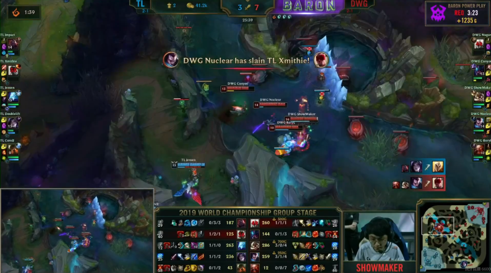 TL换线套路完美开局，小龙团决策失误被DWG一波反转！
