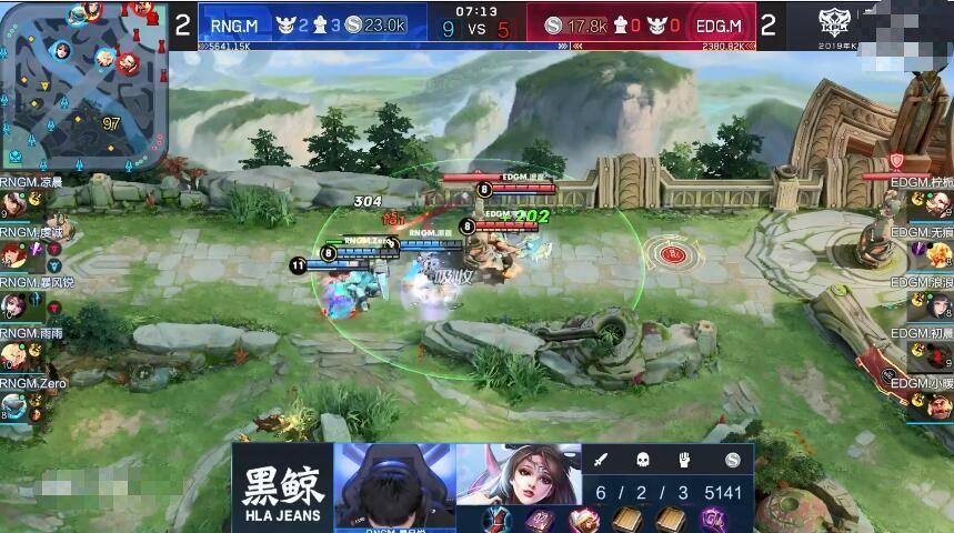 RNG.M鏖战五局战胜EDG.M！暴风锐决胜局貂蝉Carry拿下MVP