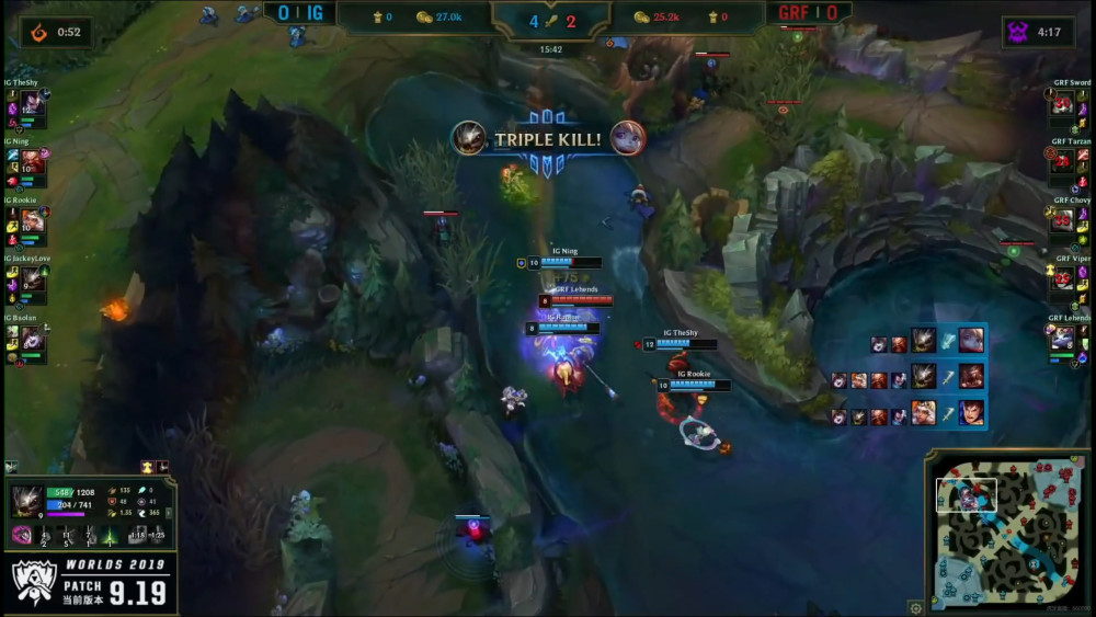 LPL网友热议iG首局拿下GRF：现场教学，RNG学会了吗？露露配大嘴